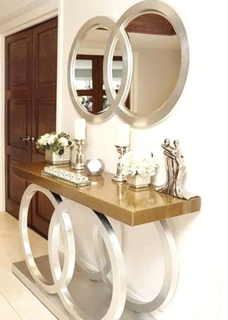 Elegant Console Table and Mirror – Modern Mirrored Designs