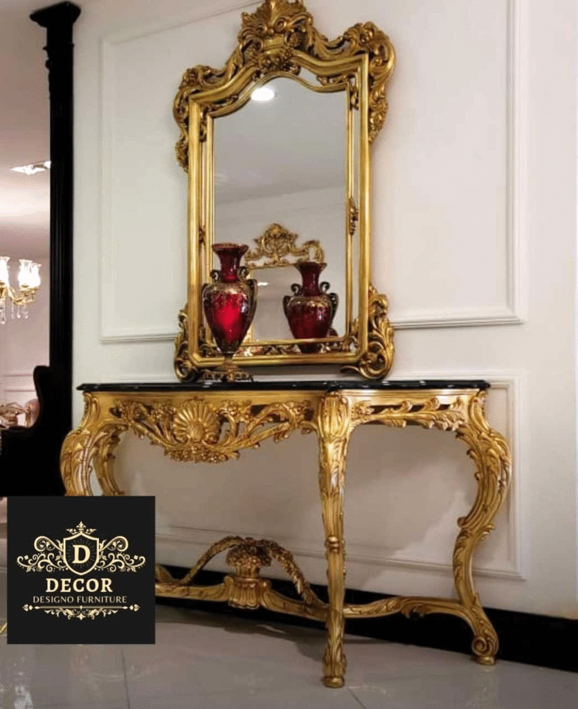 Elegant Console Table and Mirror – Modern Mirrored Designs