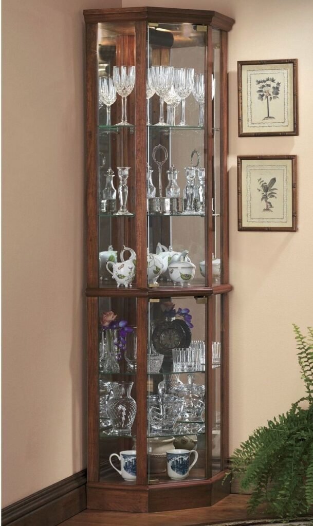 Modern Corner Showcase Design for Stylish Displays