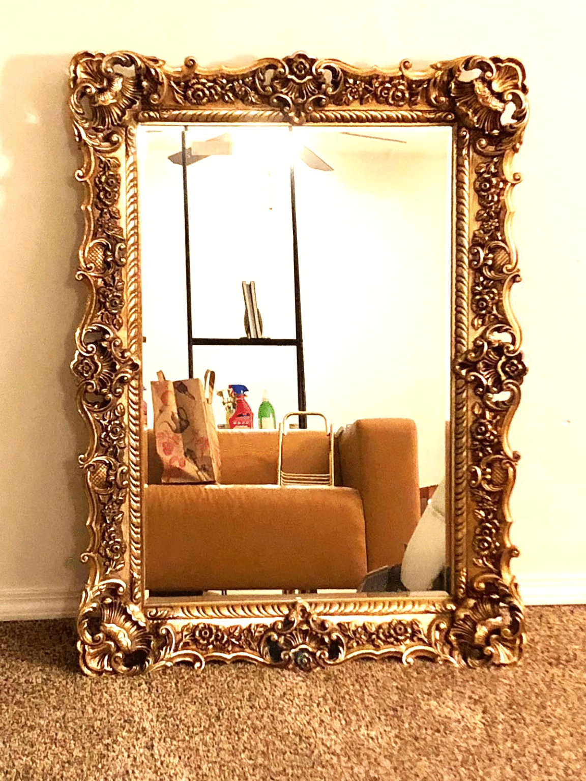 Luxury Wooden Mirror Frame Handcrafted Wall Mirror