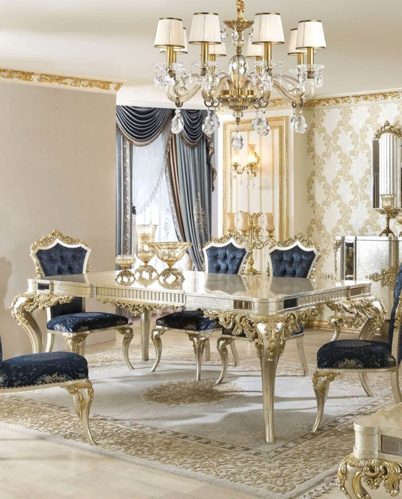 Authentic Vietnam Dining Table Set for Elegant Spaces