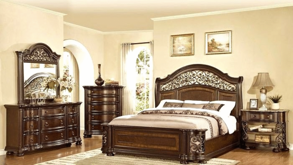 Modern Double Bed Design in Pakistan – Wood Bed Design with