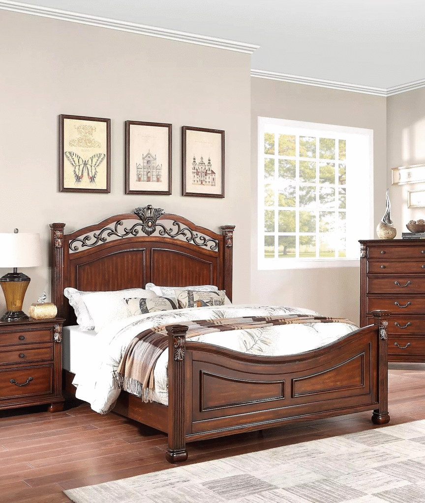 Modern Double Bed Design in Pakistan – Wood Bed Design with