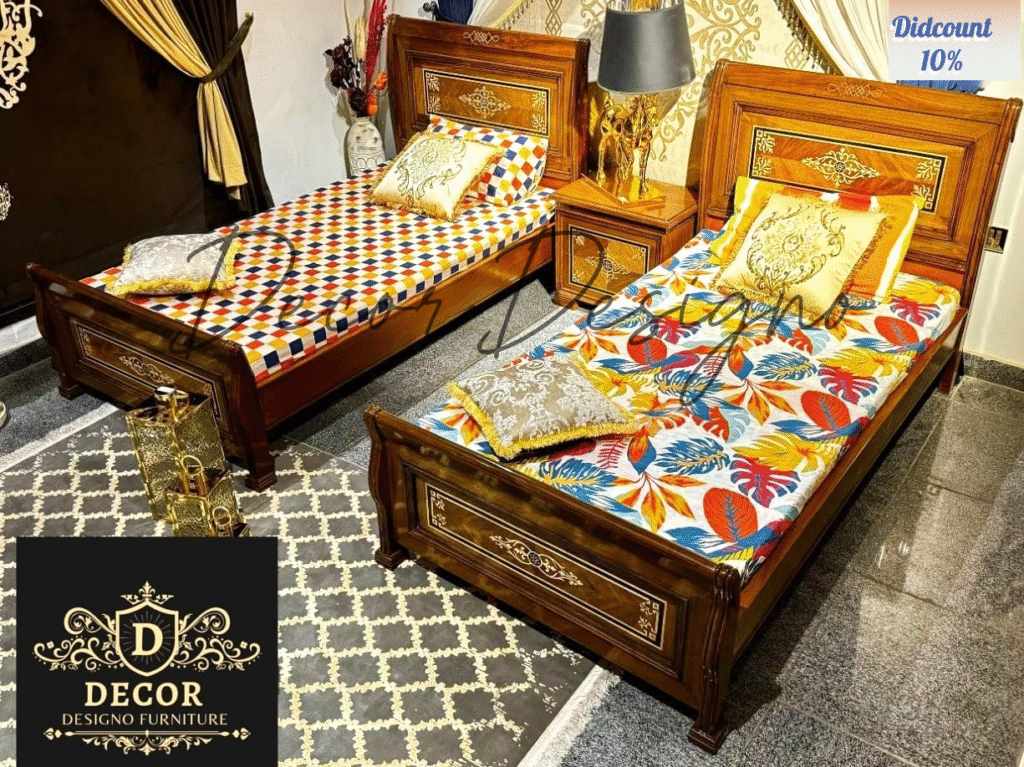 Comfortable Single Bed Designs for Small Spaces chiniot