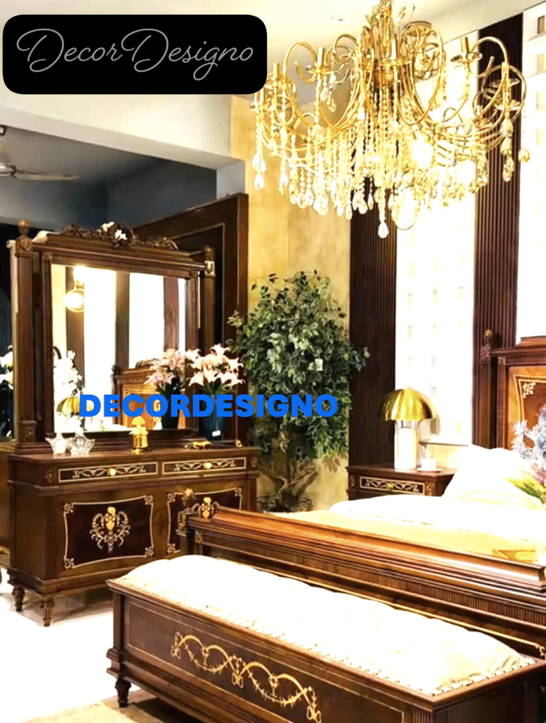 Modern Double Bed Design in Pakistan – Wood Bed Design with