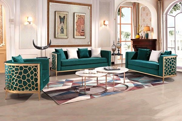 Luxury Sofa Designs in Pakistan with Cushion Covers Elegant